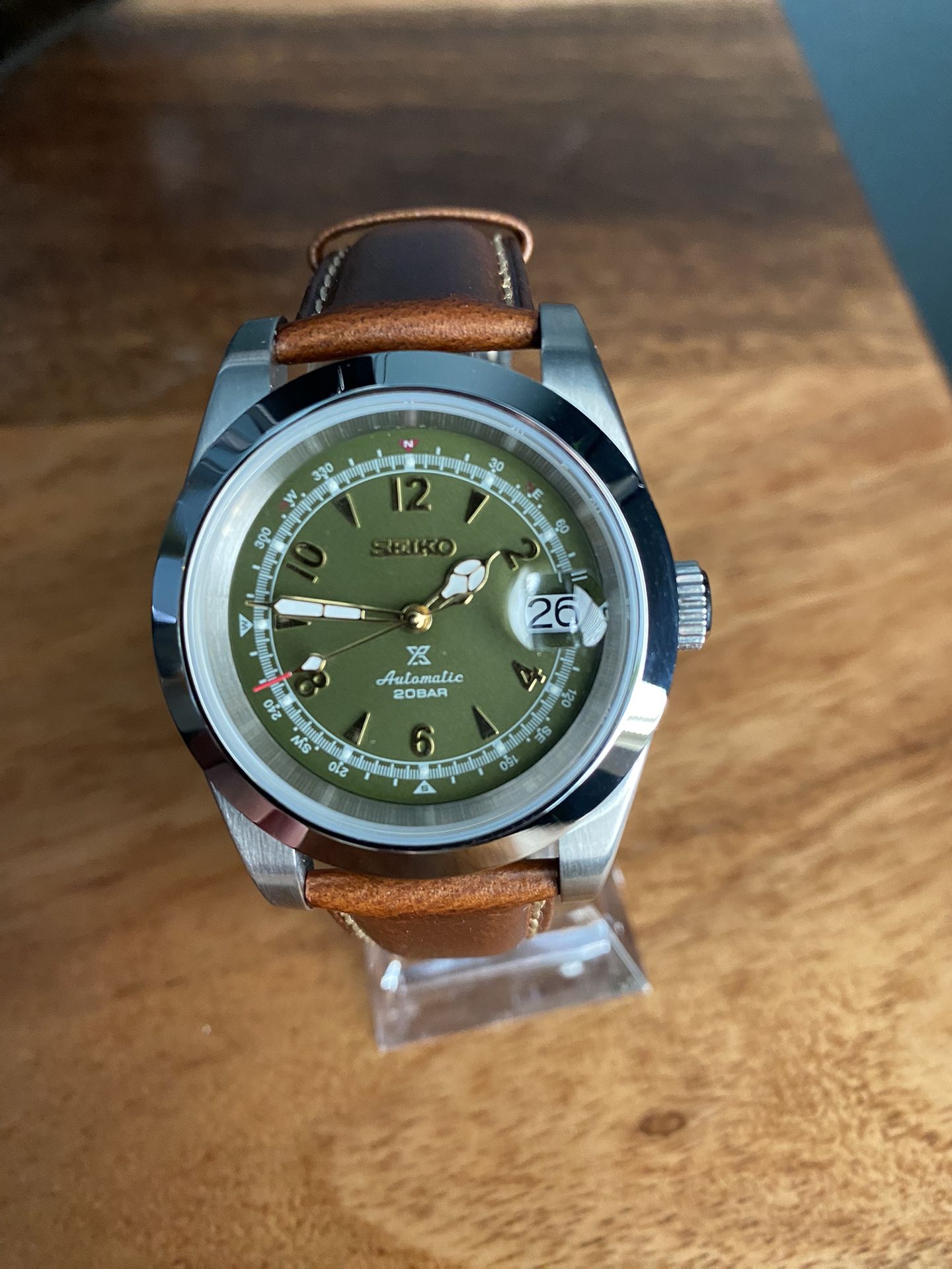 Custom Seiko Mod Automatic Watch Mini Alpinist style for Sale in Lacey ...