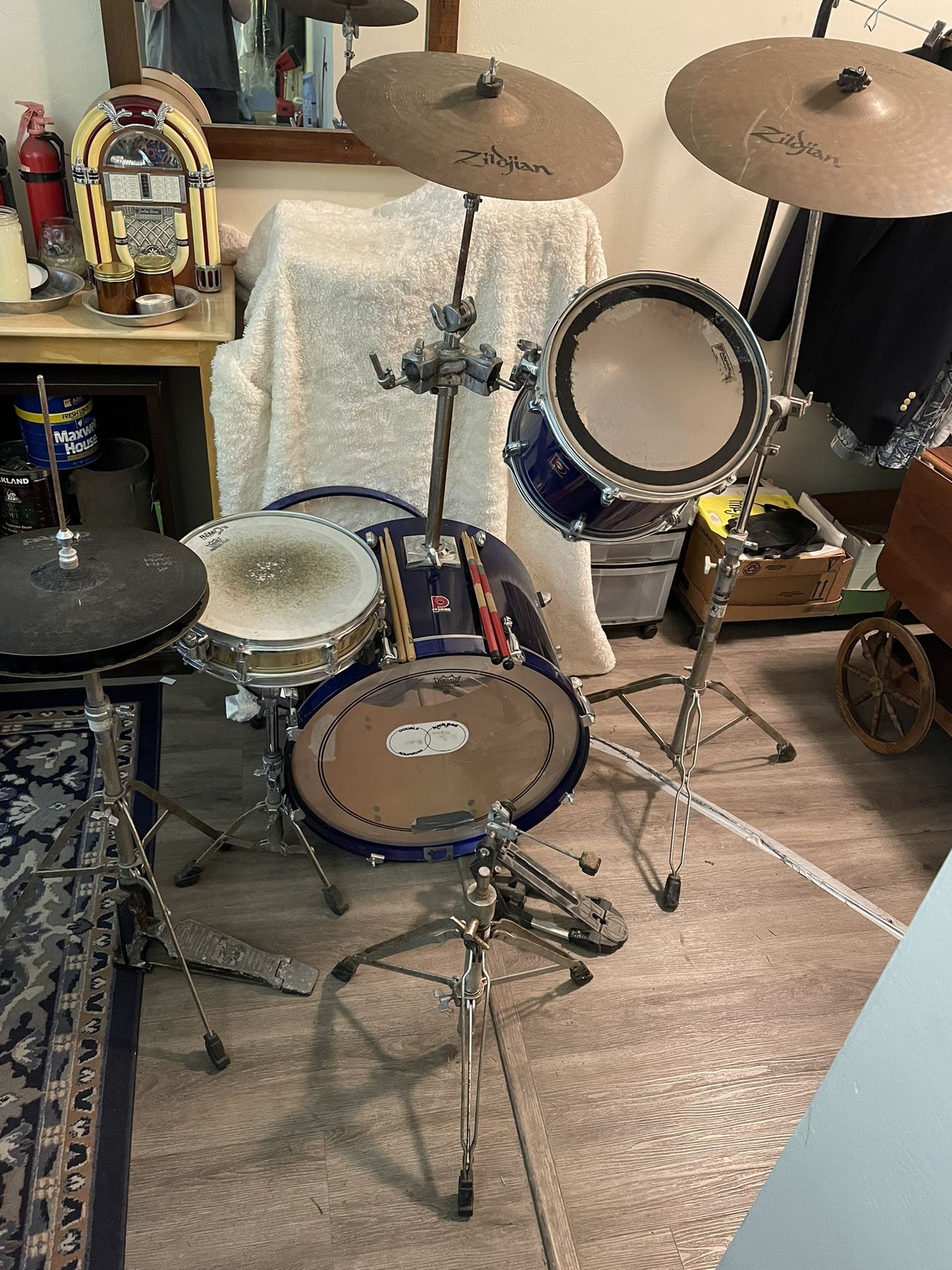 Premier Drums and Accessories for Beginners. Used, Not Complete! See ...