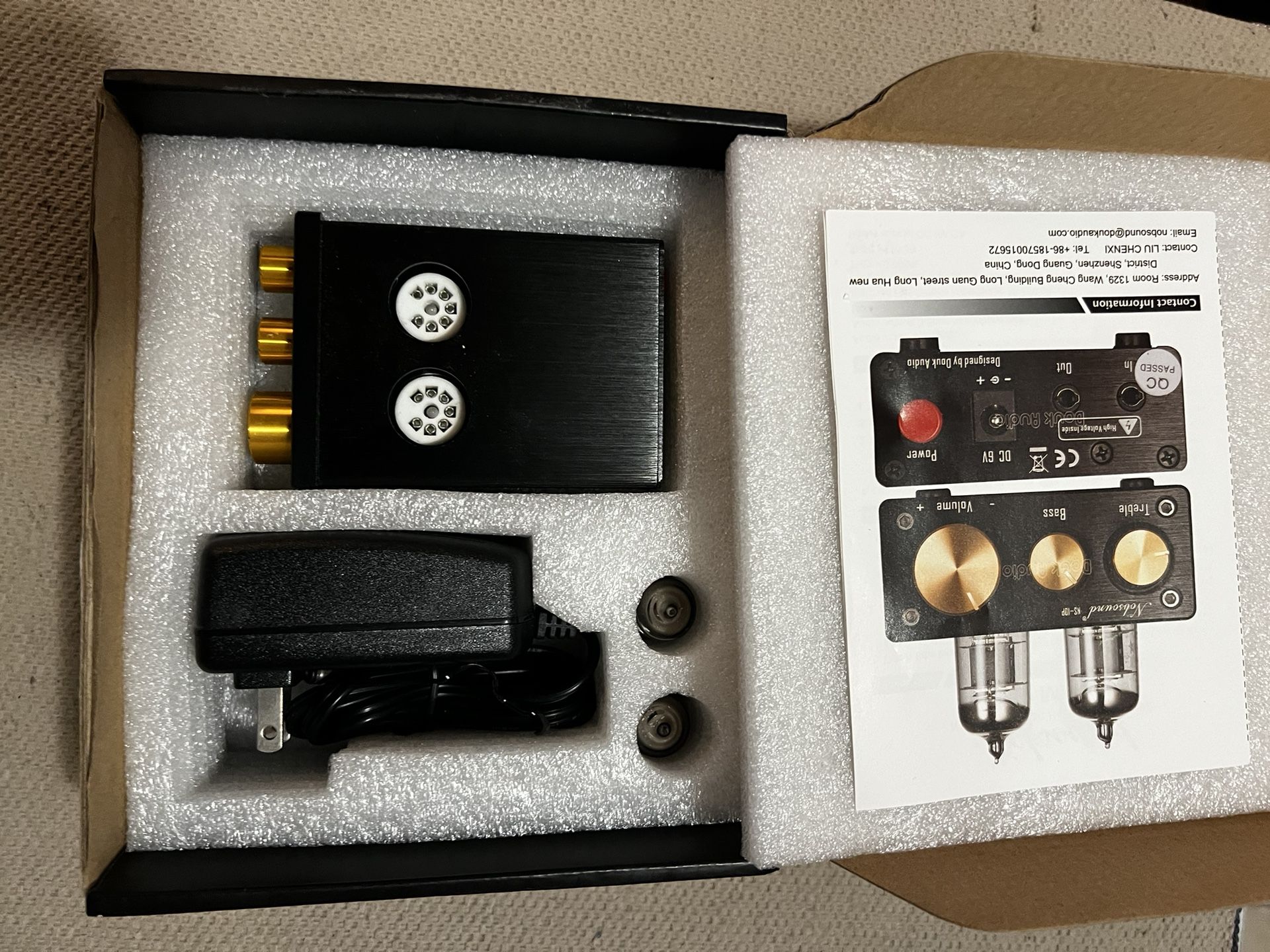 Nobsound NS-10P Mini Vacuum Tube Preamp Audio Hi-Fi Stereo Pre ...