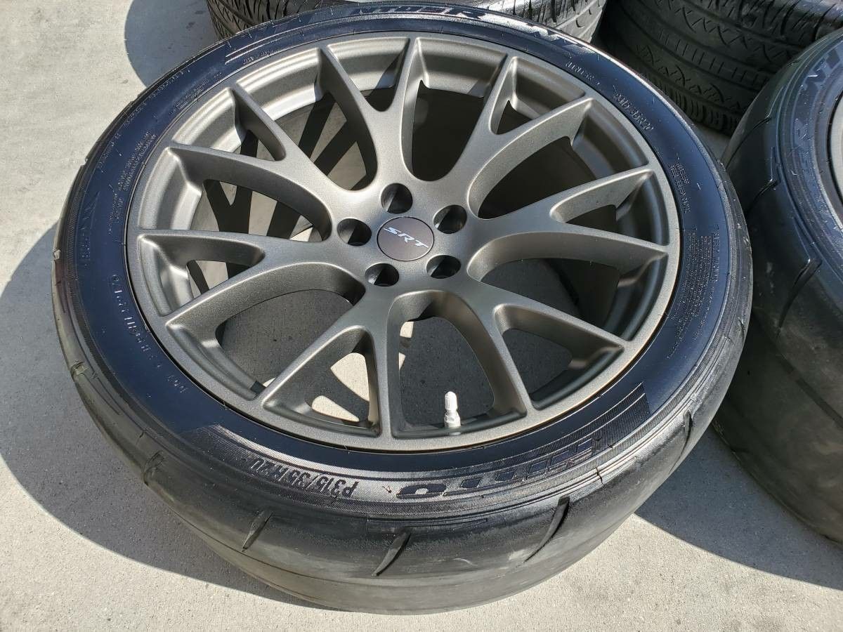 20 Hellcat OEM Factory Brass Monkey Wheels Pirelli Nitto NT05R 20x11 ...