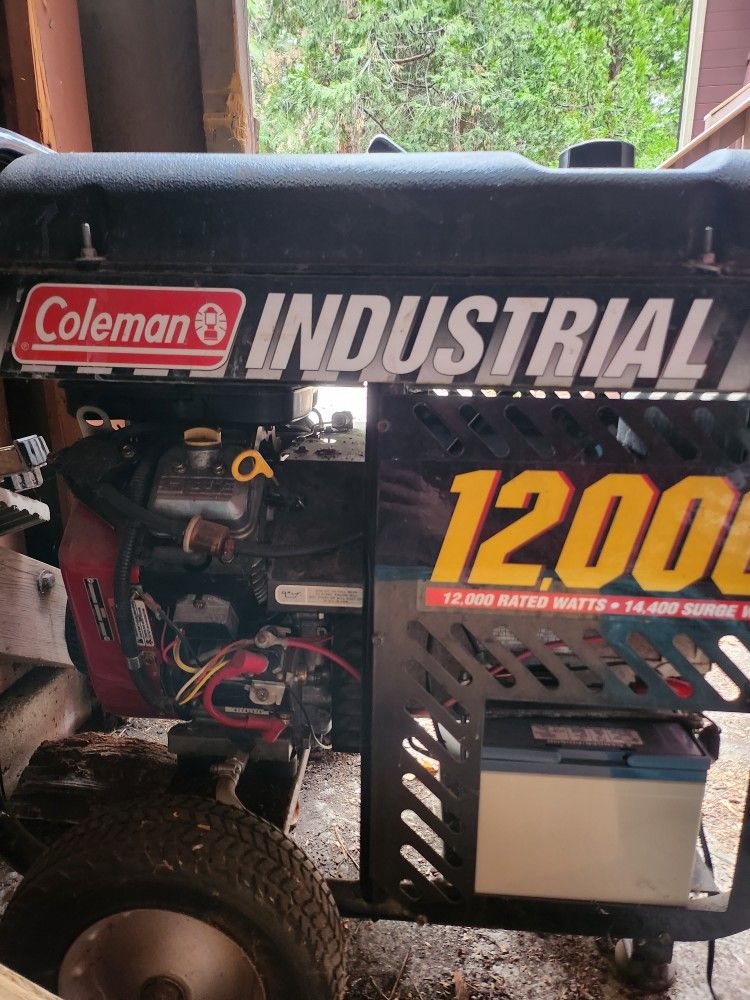Coleman Industrial 12,000 Watt Generator for Sale in Lake Arrowhead, CA ...