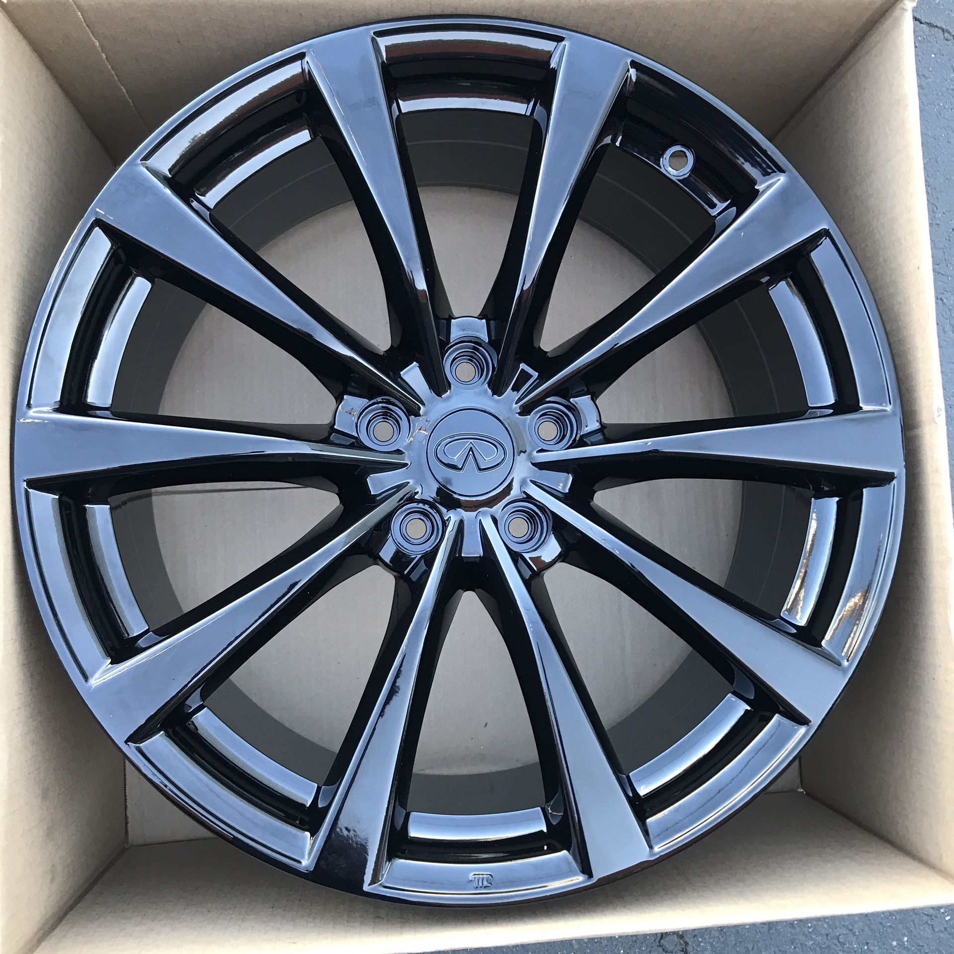 19" oem Infiniti G37 factory wheels 19 inch gloss black g37 rims for ...