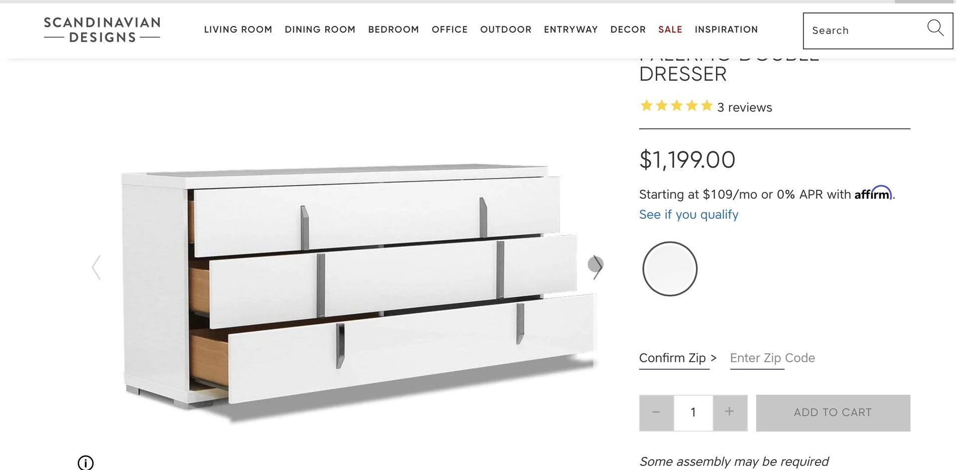 Dresser- Scandinavian Designs- Double Door, Three Door for Sale in ...