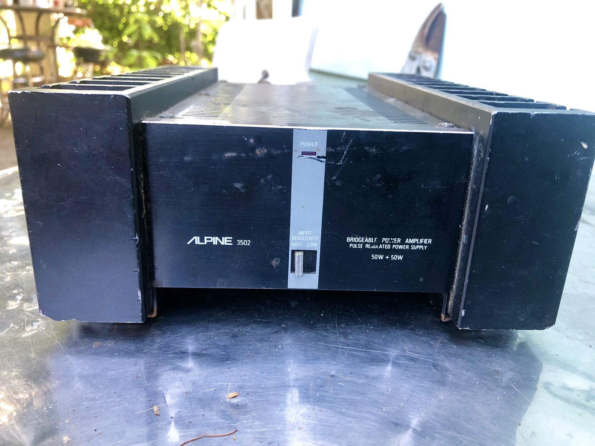 Old School Vintage Alpine 3502 Two Channel Amplifier Made In Japan for ...