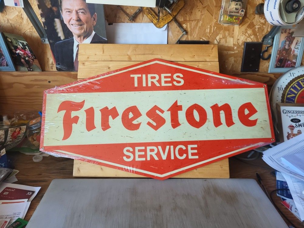 Firestone Reproduction Metal Sign 15"x30" for Sale in San Diego, CA ...