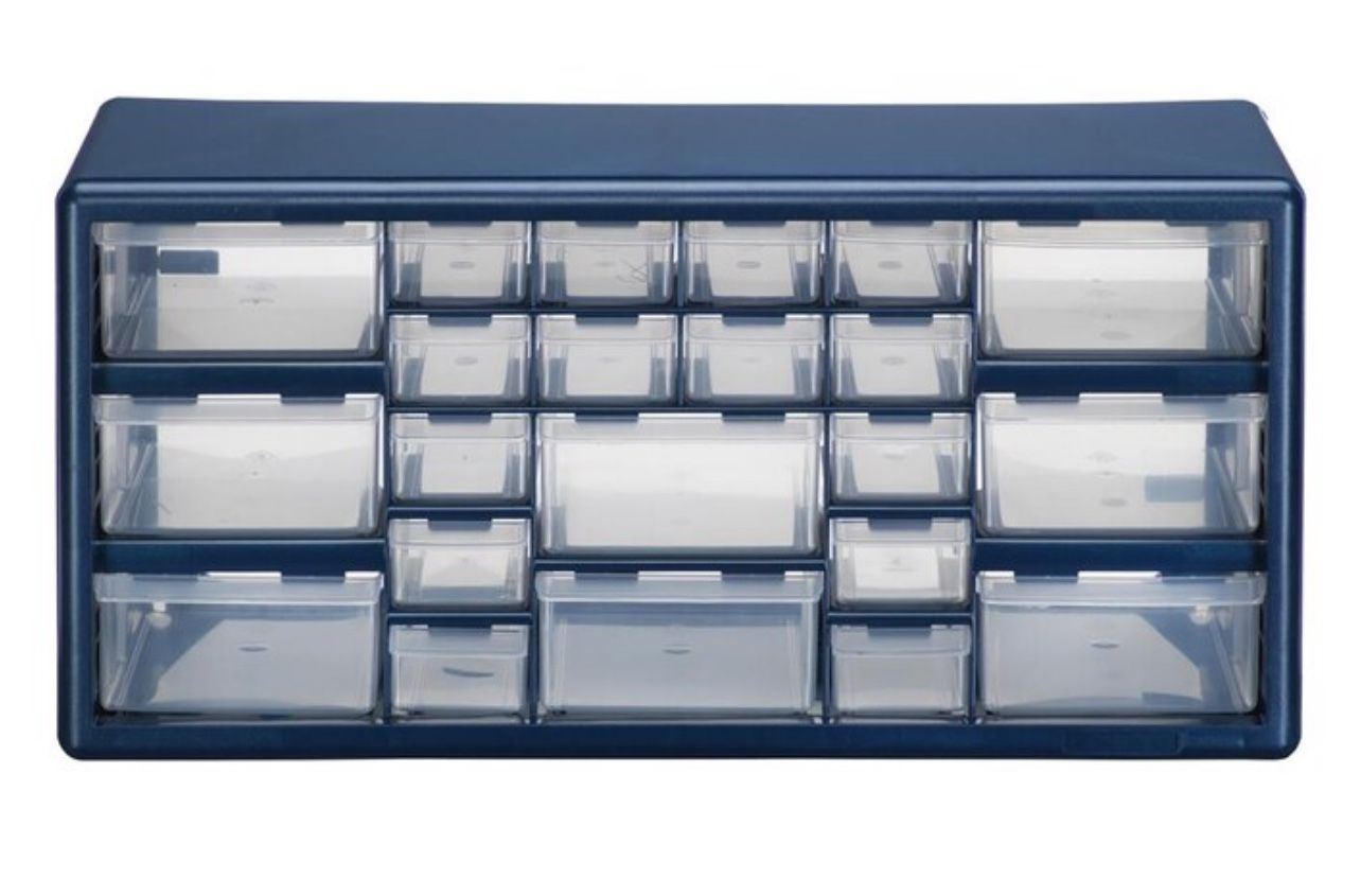 22-Drawers Blue Plastic Storage, Drawer (used) for Sale in San Antonio ...