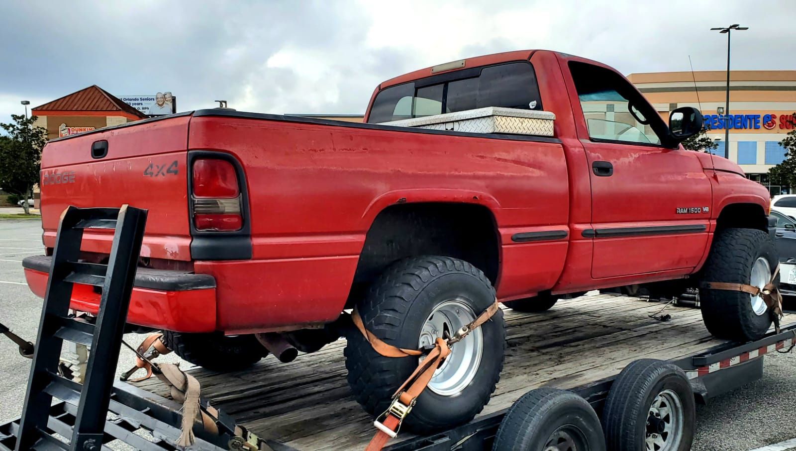 Mud Truck 4x4 Running Excellent Dodge Ram 1500 5.2L Engine Lifted Pick ...