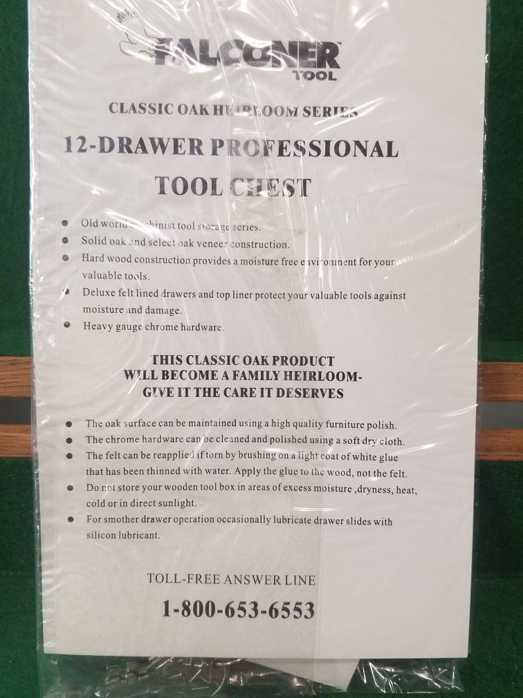 Falconer 12 Drawer tool chest. Used for a knife collection only. for ...