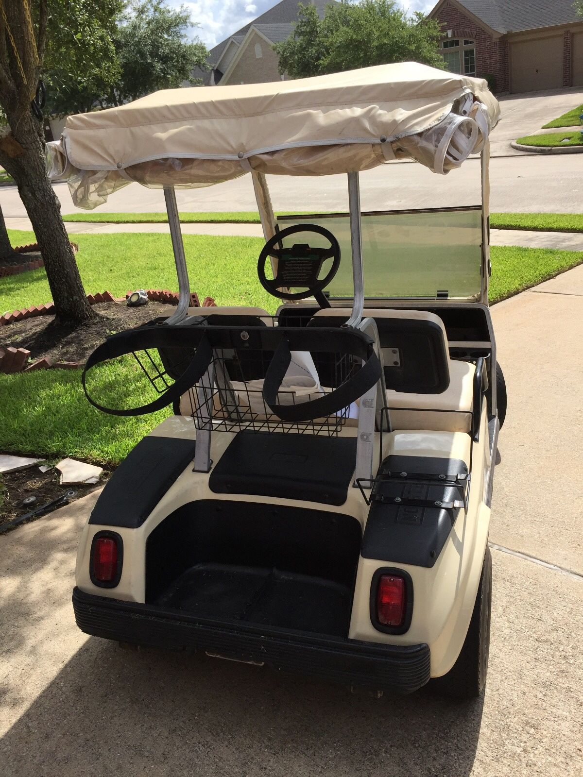 1997 club car golf cart 48v with stereo, front and tail lights, rain ...