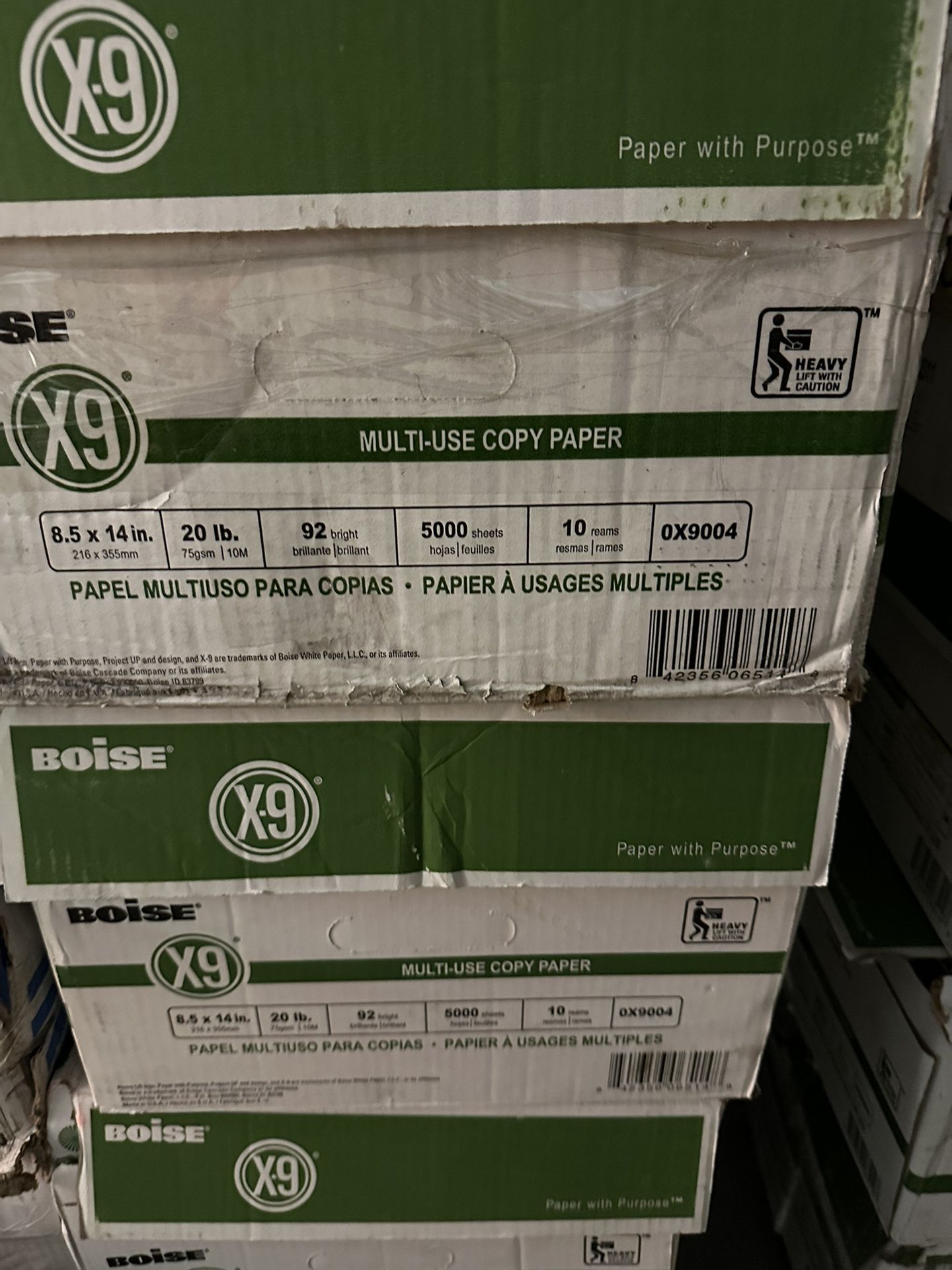 25,000 Sheets | Legal 8.5×14 | 50 Reams / 5 Boxes | Multi-Use Copy ...