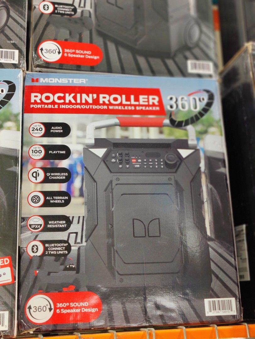 Monster Rockin Roller 360 Indoor/Outdoor Bluetooth Speaker for Sale in ...