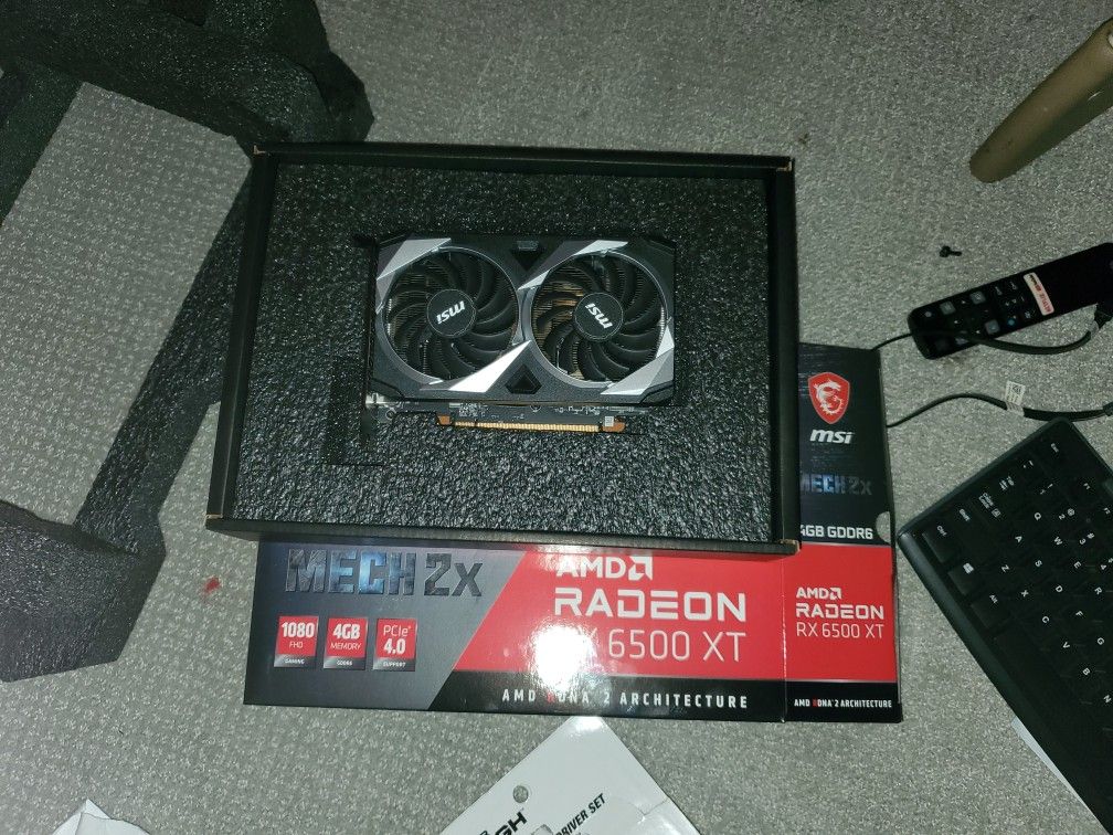 AMD RADEON RX6500XT 4GB. NEVER USED OPEN BOX for Sale in Haltom City ...