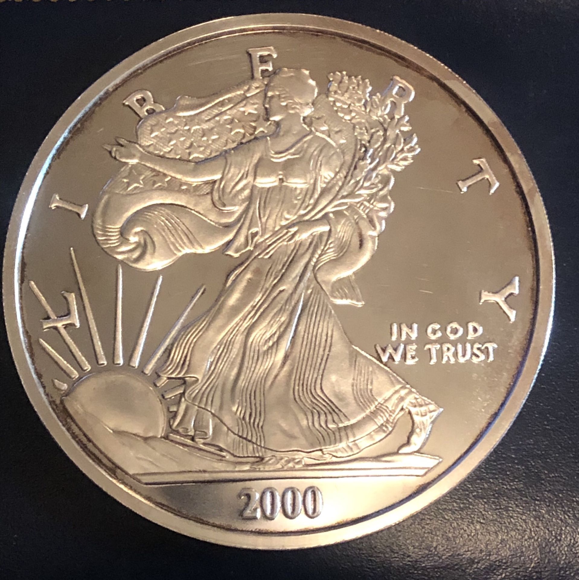 2000 half Troy pound our silver American eagle proof coin for Sale in ...