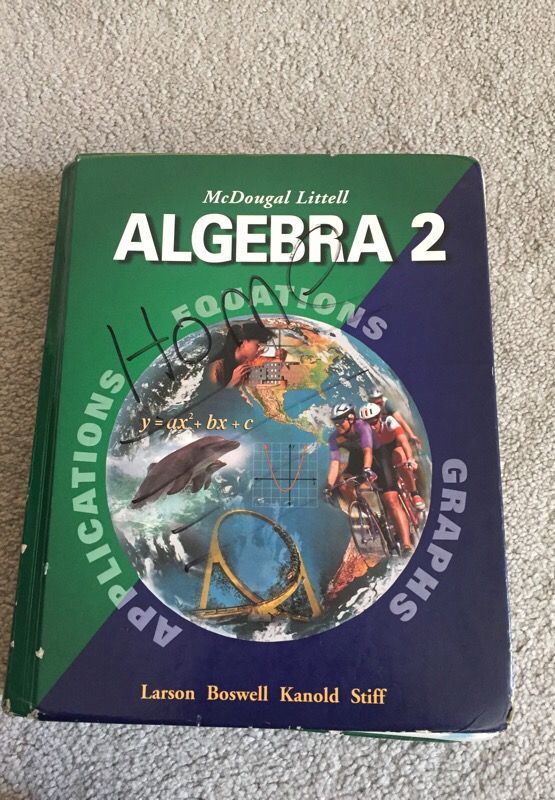 Algebra 2 Textbook Mcdougal Littell