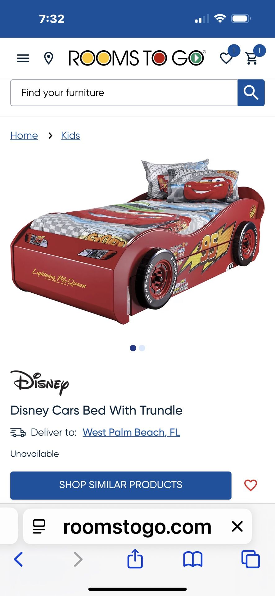 Disney XL Cars Bed With Trundle for Sale in West Palm Beach, FL - OfferUp