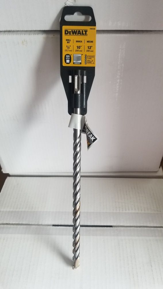 3 DEWALT DW5439 1/2" X 10" X 12" ROCK CARBIDE SDS PLUS HAMMER BIT for ...