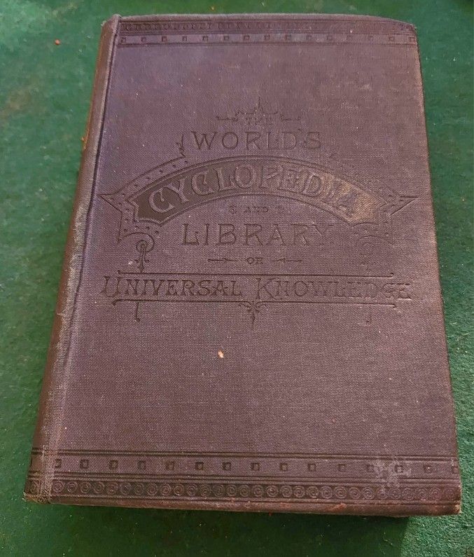 1884 The Worlds Cyclopedia and Library of Universal Knowledge for Sale ...