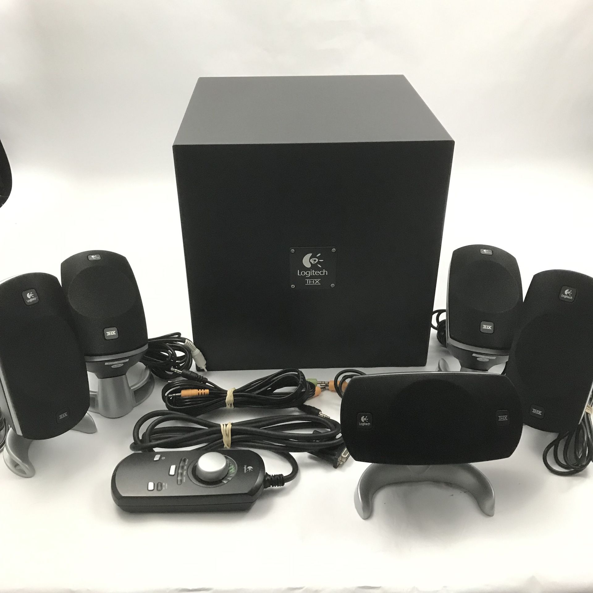 Logitech Z-5300 Computer Gaming Speakers THX Surround Sound 5.1 With ...