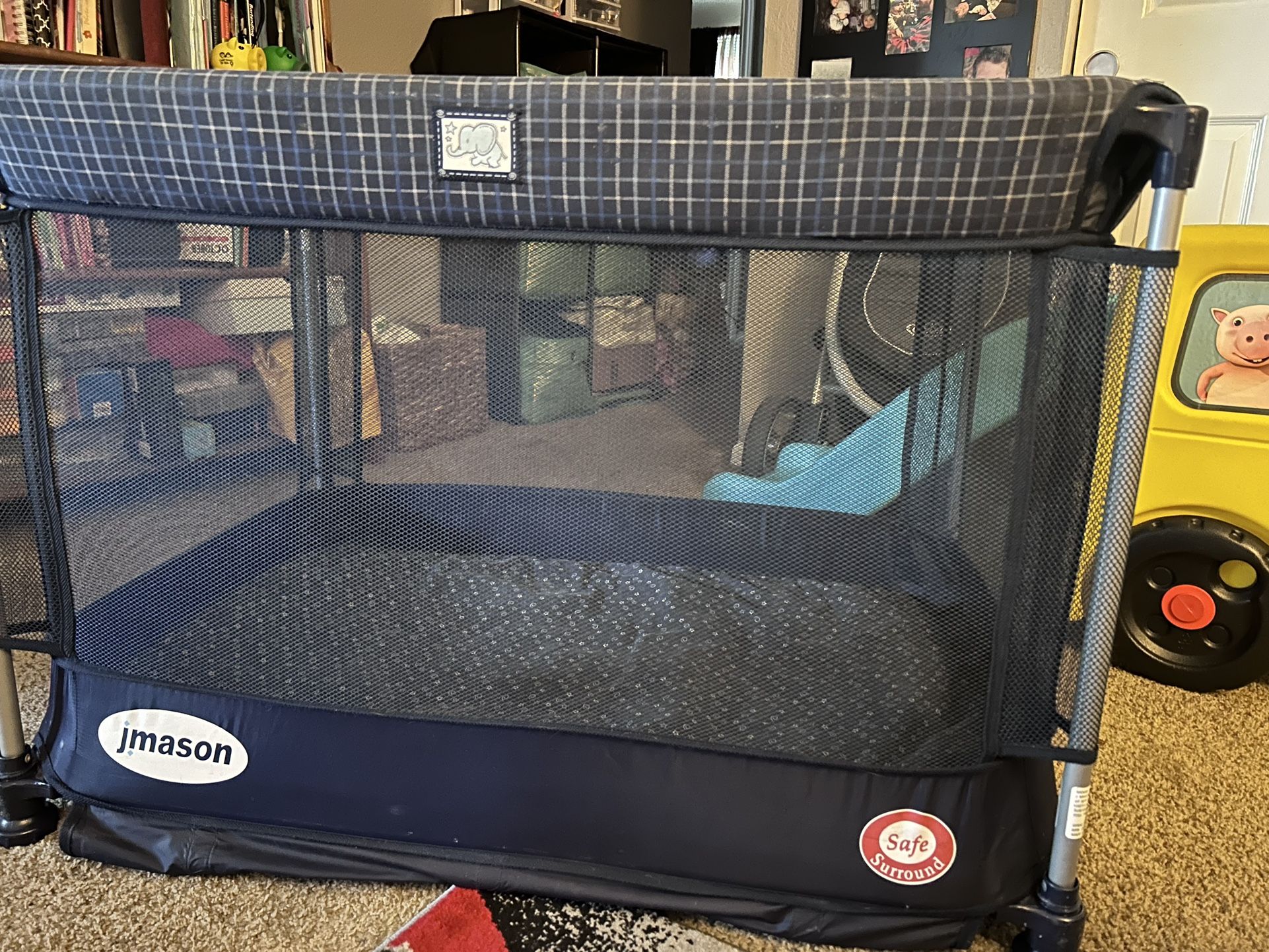One Step Ahead J. Mason Pack & Play Portable Playpen Safe Surround-High ...
