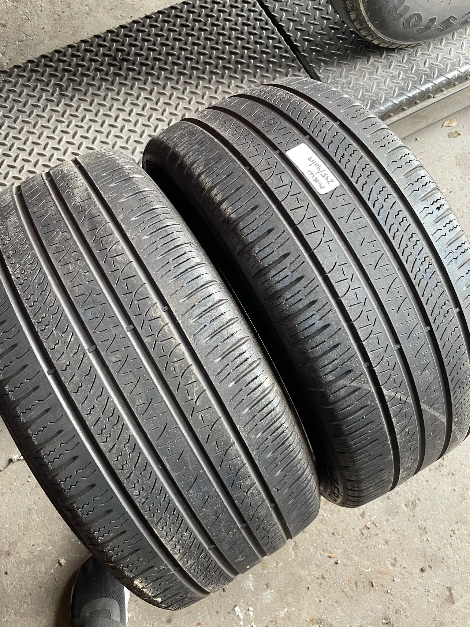 2 Used 245 40 R 19 Pirelli All Season Tires For $100 For The Pair Picked Up Or $130 installed ...