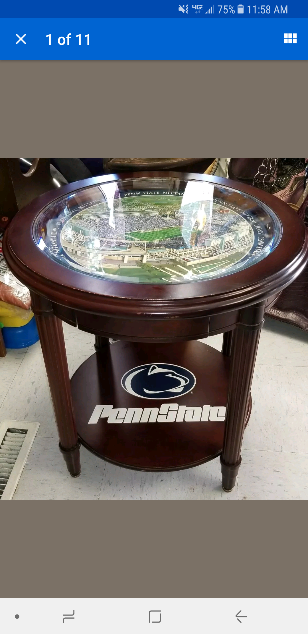 DANBURY MINT PENN STATE BEAVER STADIUM END TABLE for Sale in Lebanon ...