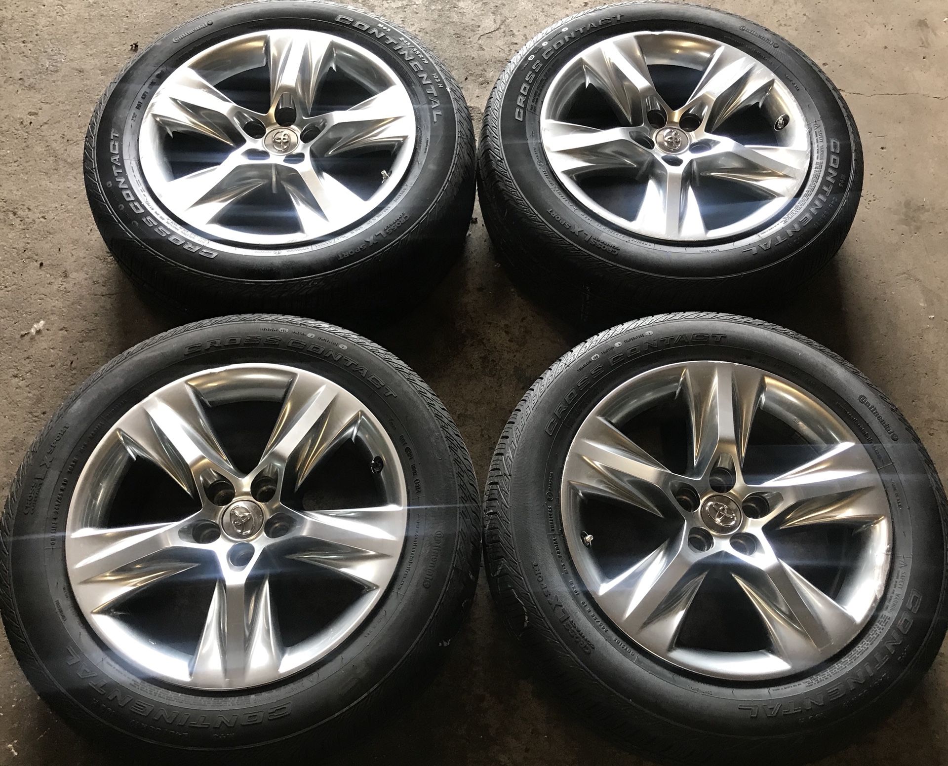 19 inch Toyota Highlander Limited Factory Chrome OEM Wheels Rims Tires ...