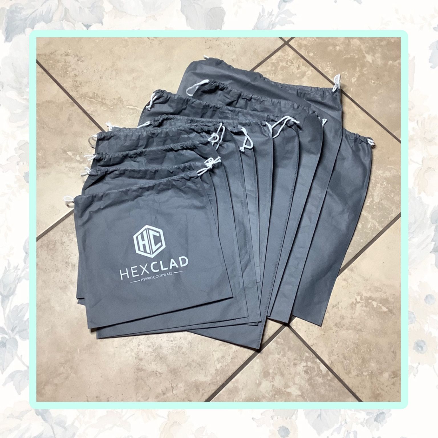 10PC HEXCLAD PAN BAGS PROTECTER COVER SET BUNDLE COOKING SAFETY ...