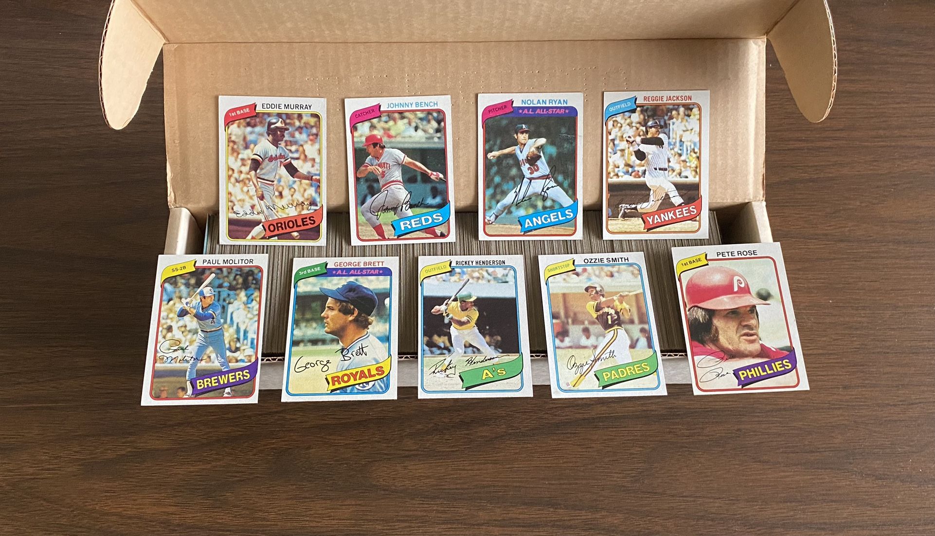 1980 TOPPS COMPLETE BASEBALL CARD SET (726) RICKEY HENDERSON ROOKIE ...