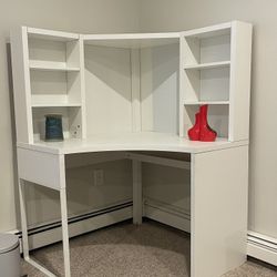 White Ikea MICKE Corner Desk for Sale in East Islip NY OfferUp