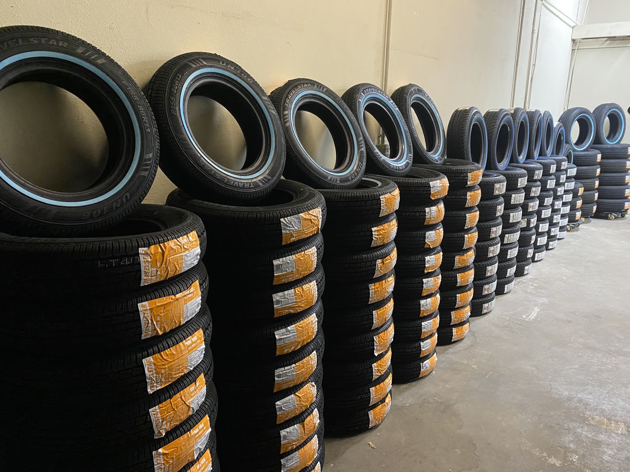 13" WHITEWALLS 155/80R13 $65 EACH NEW TRAVELSTARS UN106 155/80/13 ...