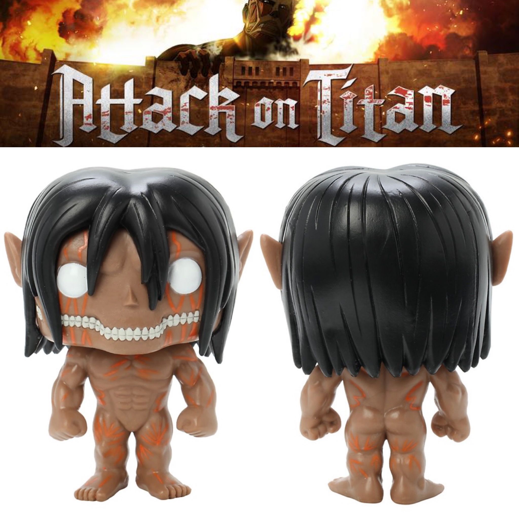 Attack On Titan Eren Titan Form On Fire