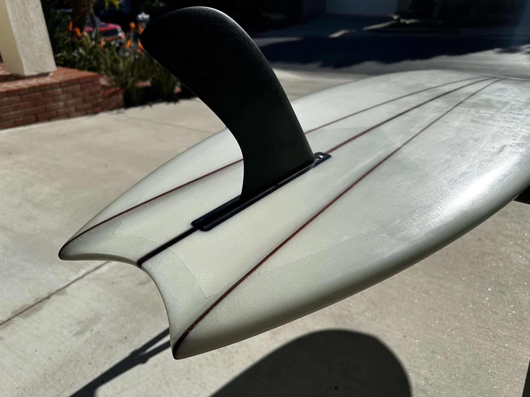 7’0” Custom Oak Foils Mini Axis Noserider Surfboard - Mini Longboard ...