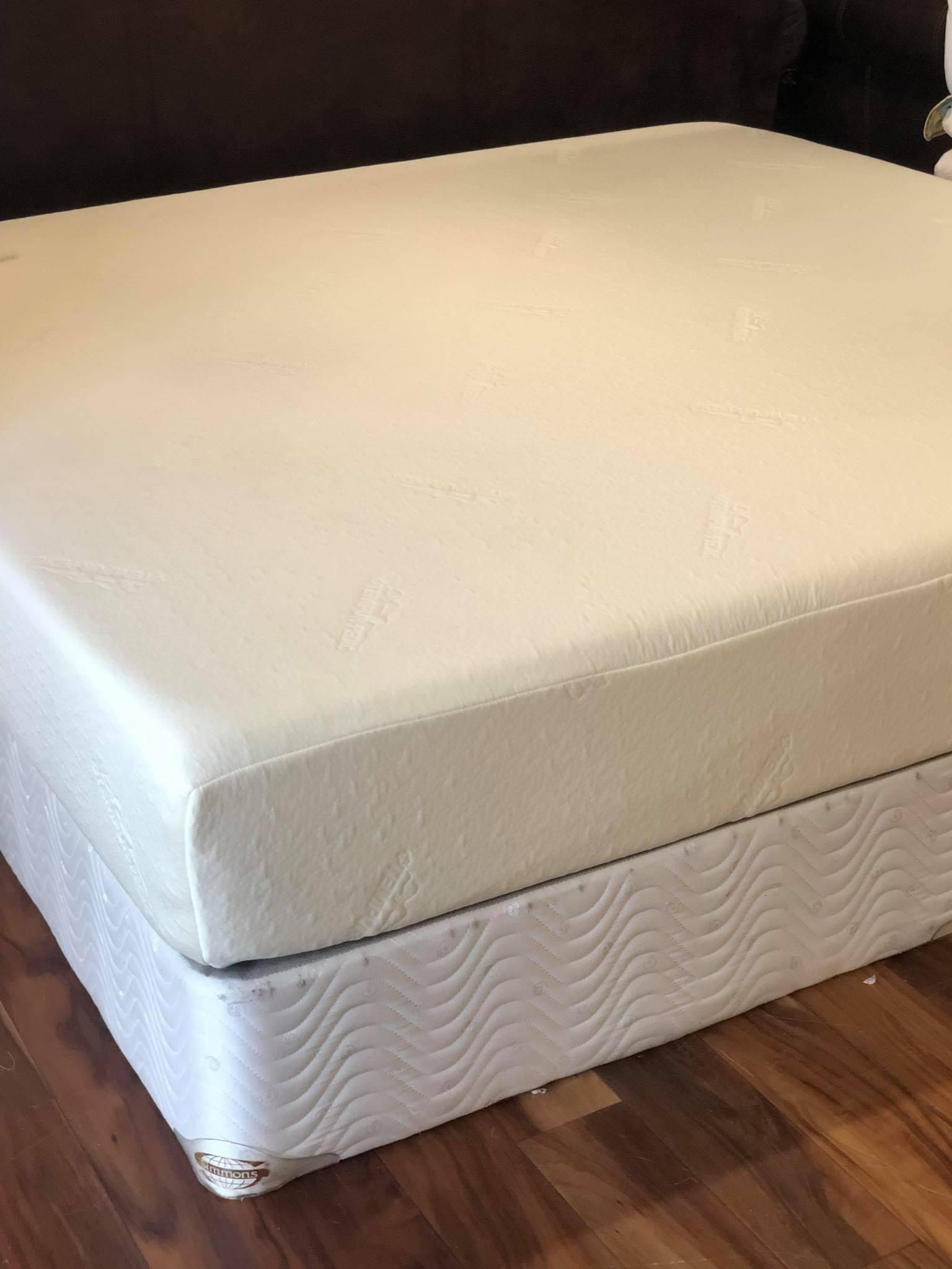 USED KING SIZE TEMPER PEDIC MEMORY FOAM COOL GEL MATTRESS WITH BOX ...