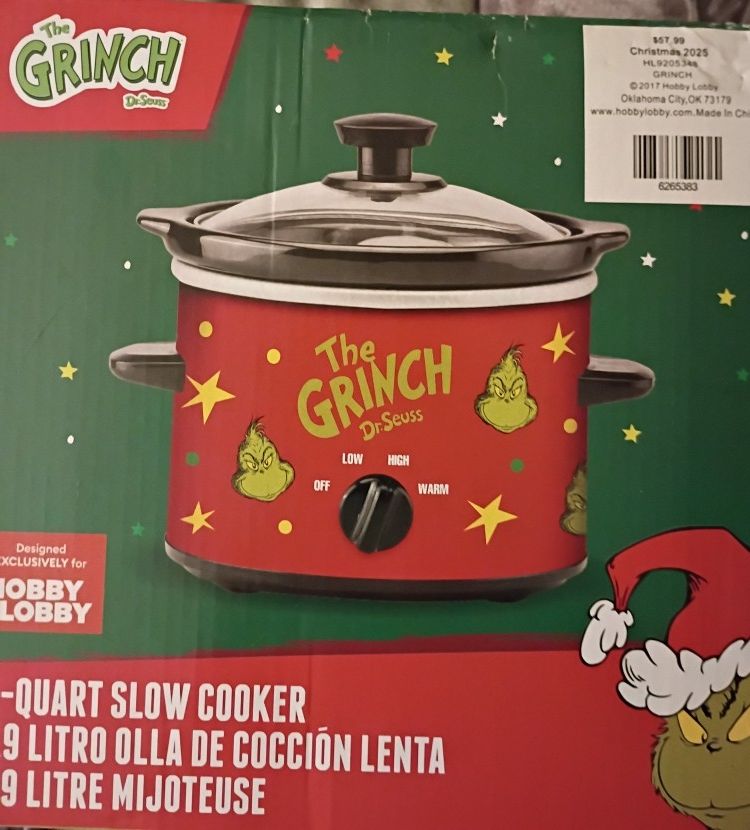Grinch Crockpot 2 Quart Slow Cooker Crock Pot for Sale in Mesa, AZ ...