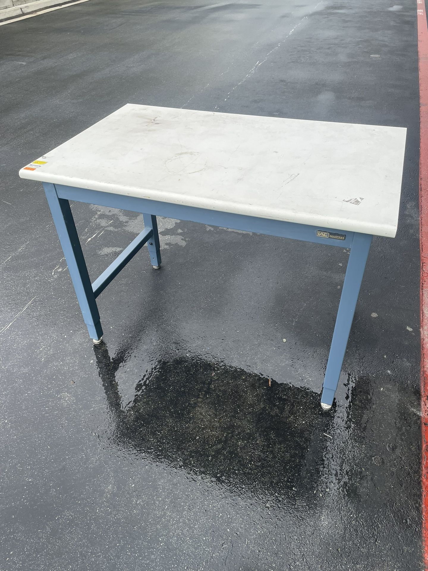 Work Table Heavy Duty Adjustable Legs 4ft And 6ft Available for Sale in ...