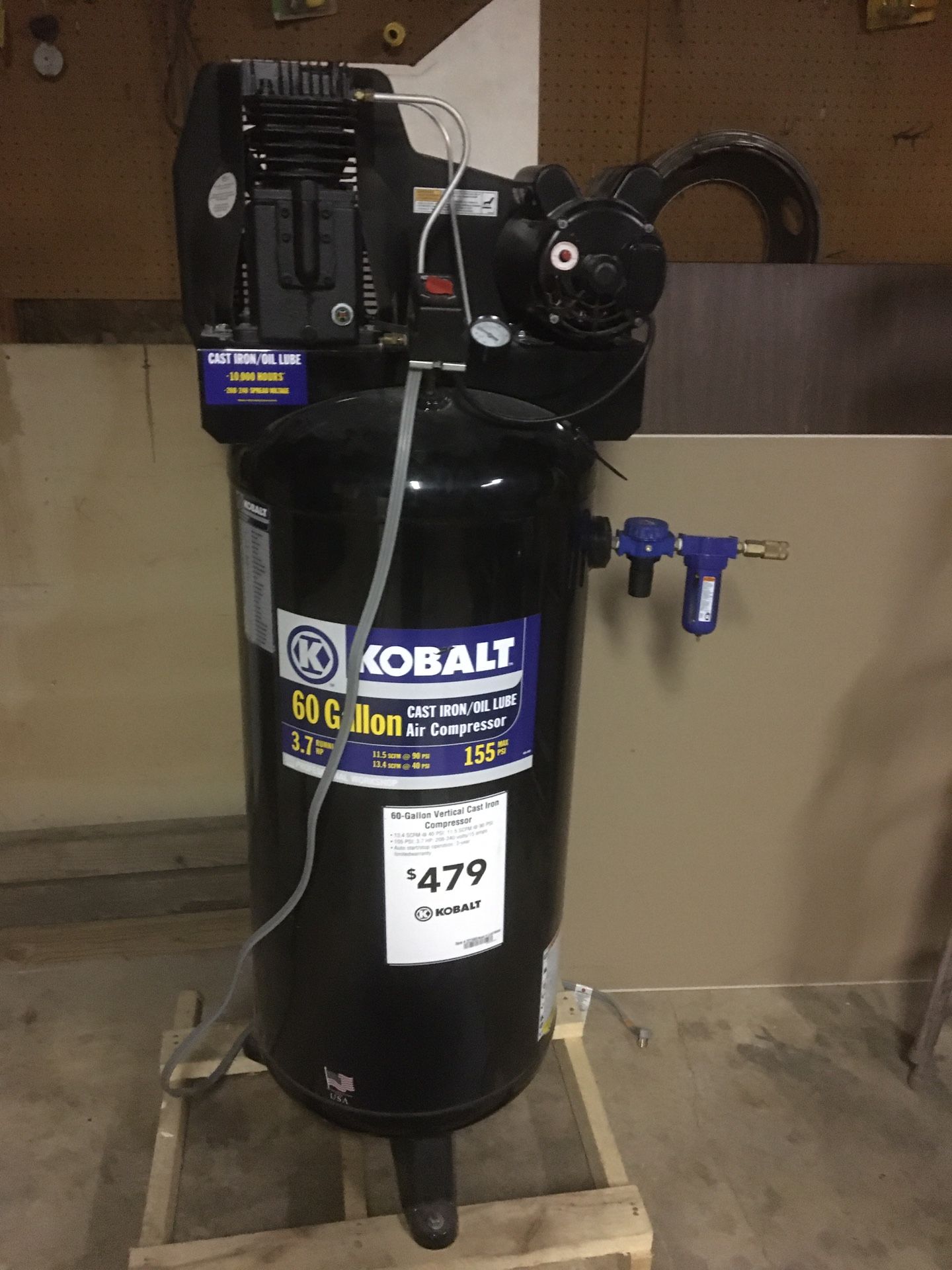 Kobalt 60 gallon compressor, John Deere 3800 psi 4 gpm Pressurewasher ...