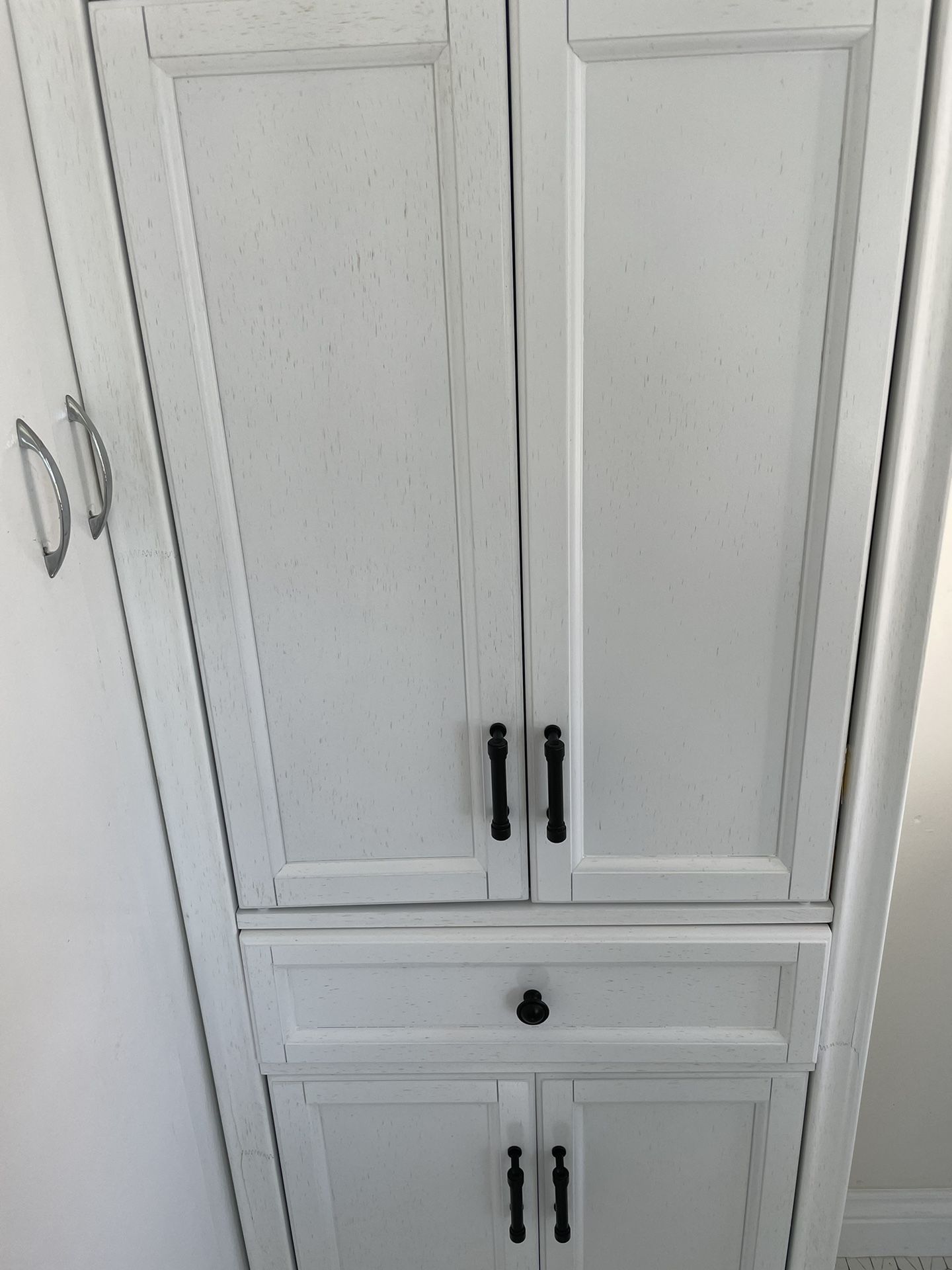 Kitchen Pantry - Crosley Furniture Tara Distressed White Pantry for ...