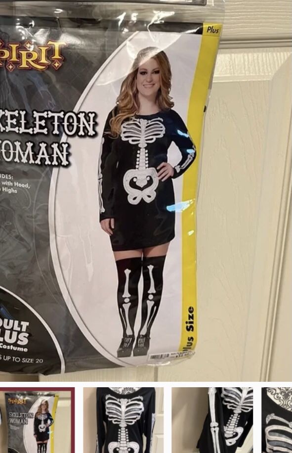Spirit Skeleton Hooded Dress Costume. Plus Size for Sale in Phoenix, AZ ...