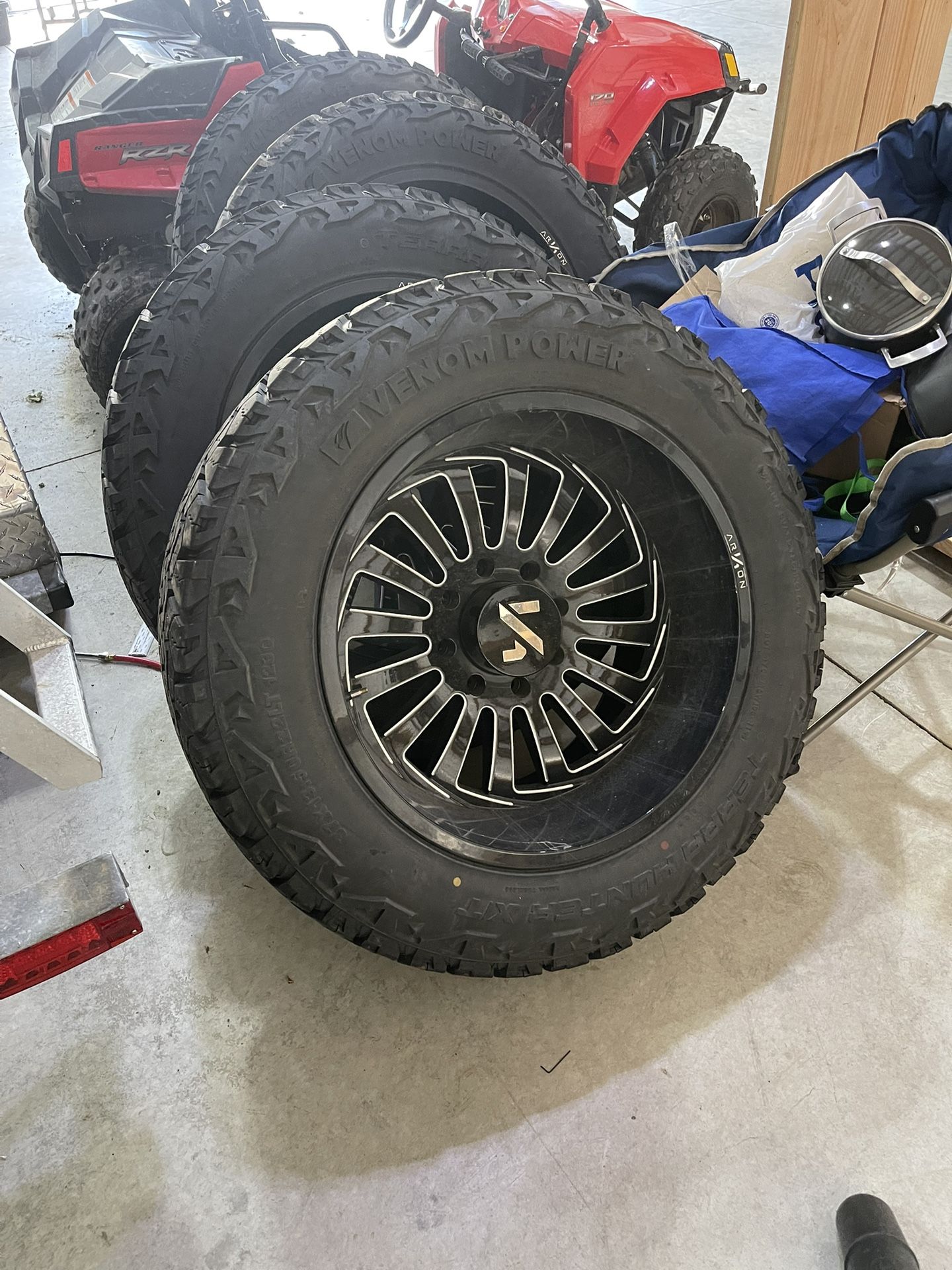 22x12 Akon Wheels And 37s Tires 8x180 for Sale in Bellingham, WA - OfferUp