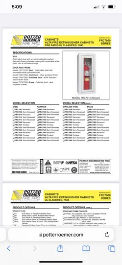 Potter Roemer Alta Fire Extinguisher Cabinets | Cabinets Matttroy