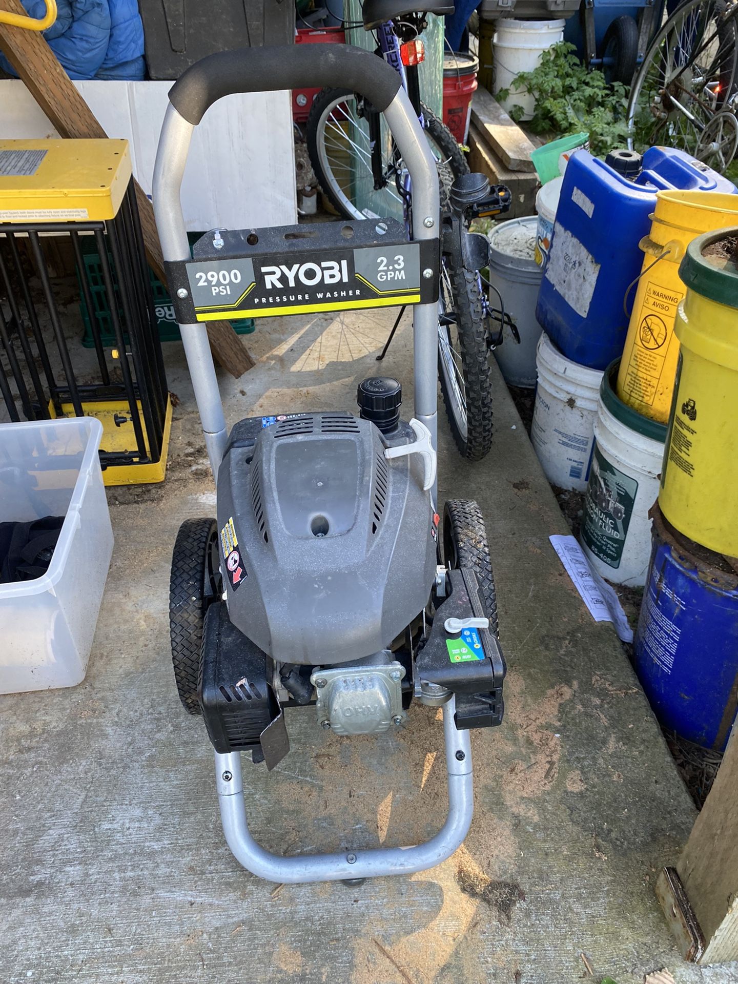 Ryobi 2900 PSI 2.5 GPM cold water gas pressure washer for Sale in ...