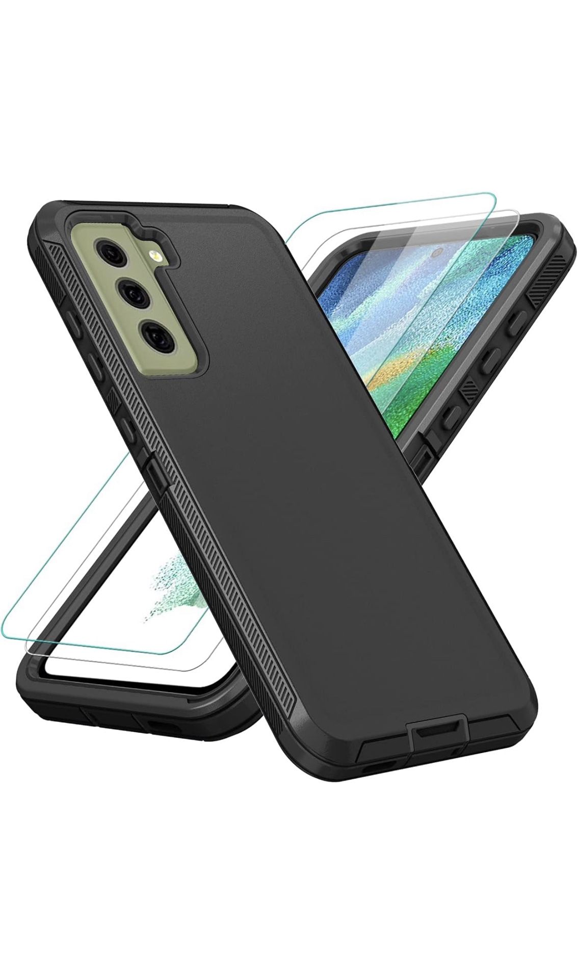 Samsung Galaxy S21 FE case - Black + Tampered Glass for Sale in Las Vegas, NV - OfferUp