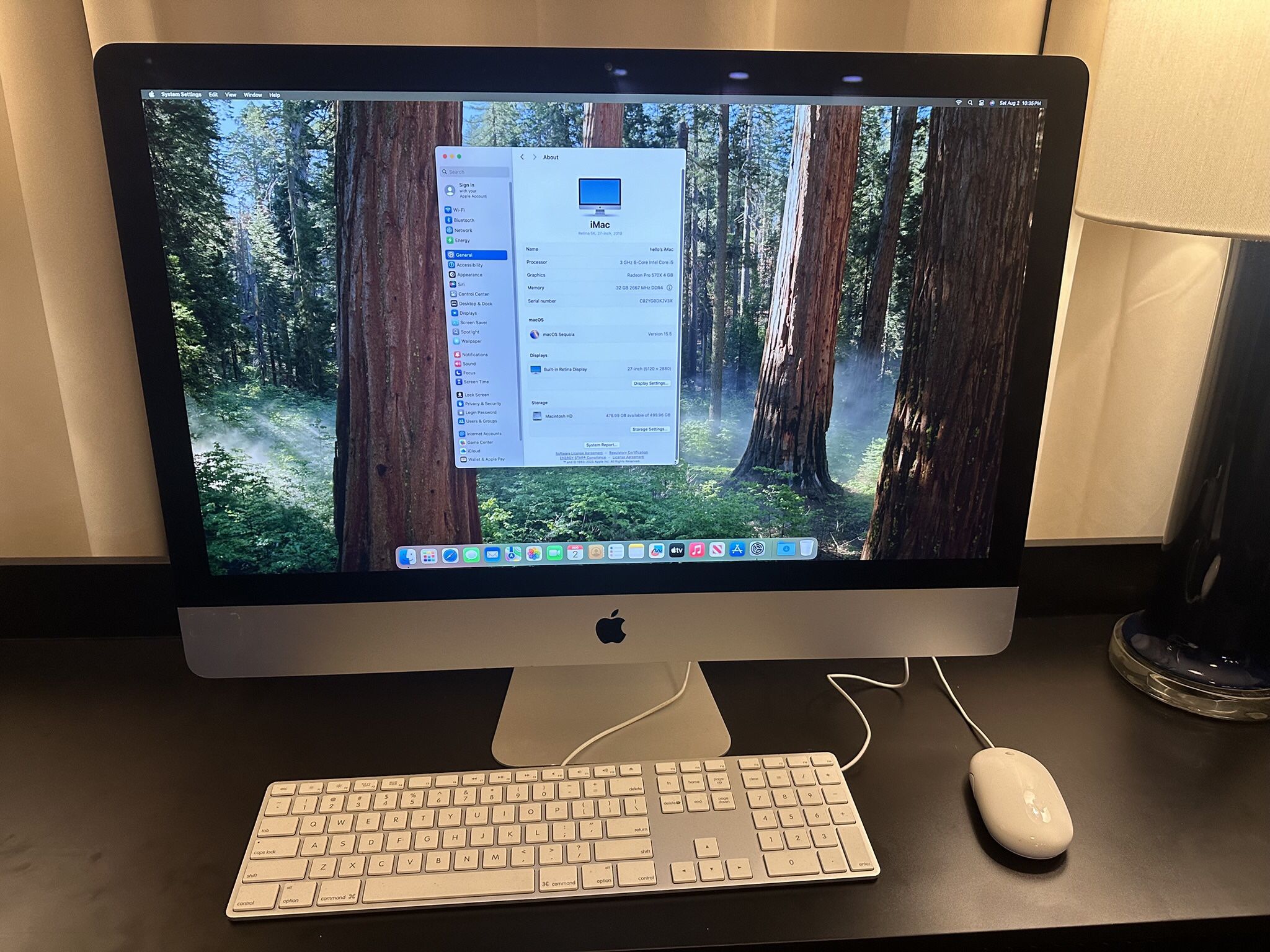 2019 Apple iMac 27-inch 5k Retina Display 32gb Ram 3ghz Intel Core i5 ...