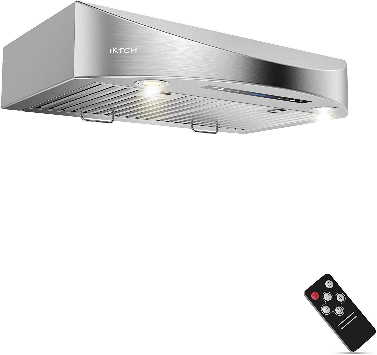 30 Inch Under Cabinet Range Hood 900-CFM, 4 Speed Gesture Sensing/Touch ...