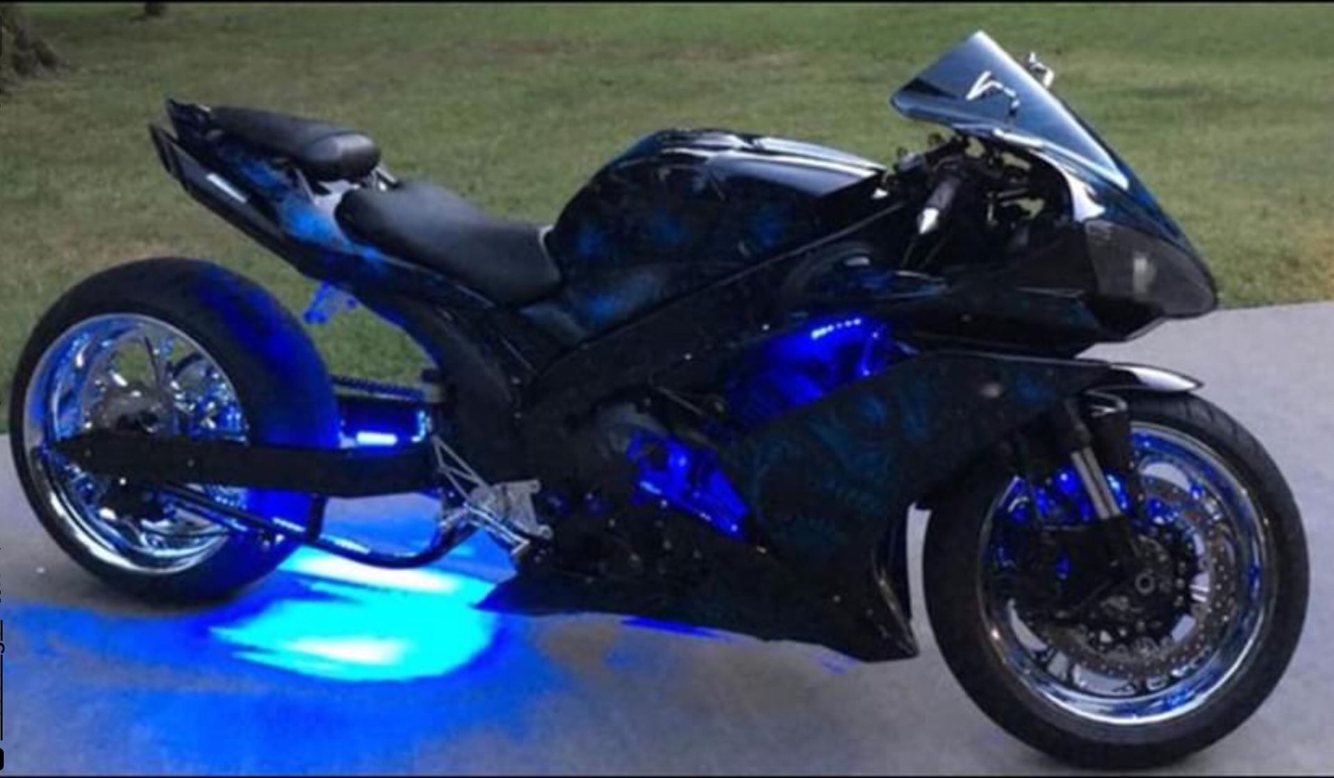 Yamaha R1 fully customized, stretch, 240 kit, air ride & MORE- 13k ...