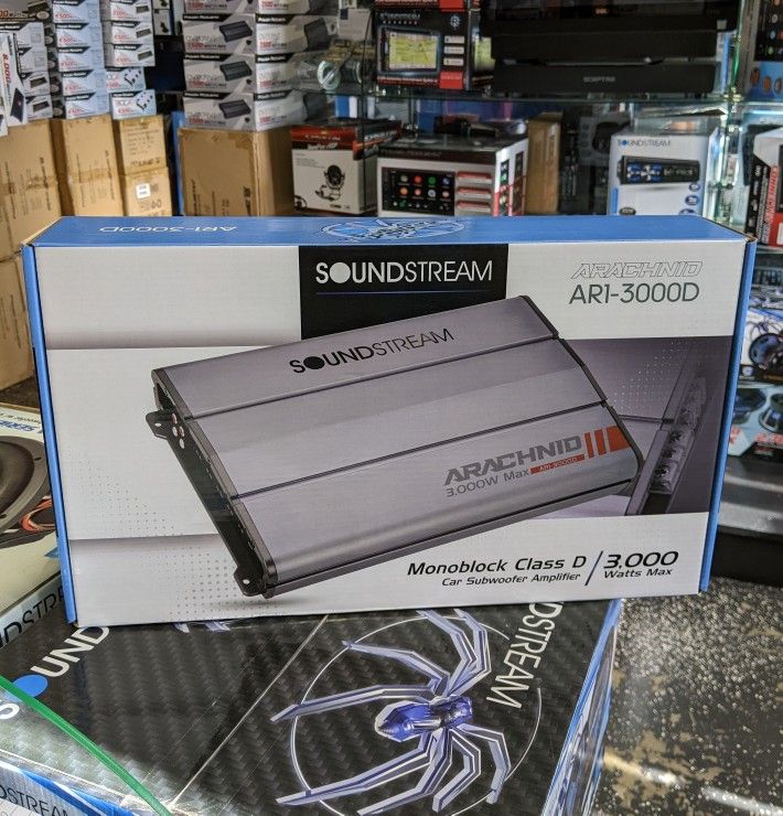 NEW SOUNDSTREAM ARACHNID CLASS D AMPLIFIER 3,000 WATTS for Sale in ...