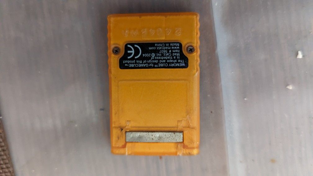PS2 Memory Cards And A Game Cube Memory Card (Orange) for Sale in ...