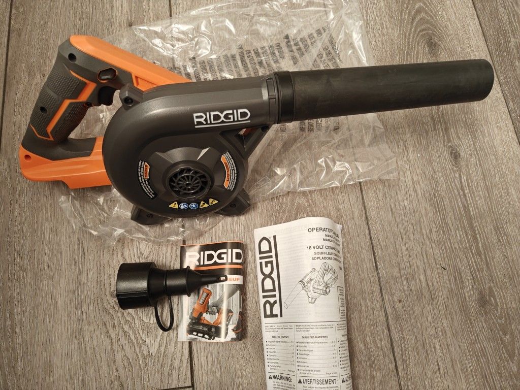 RIDGID 18V Compact Cordless Jobsite Blower R86043 NEW!! Tool only for ...