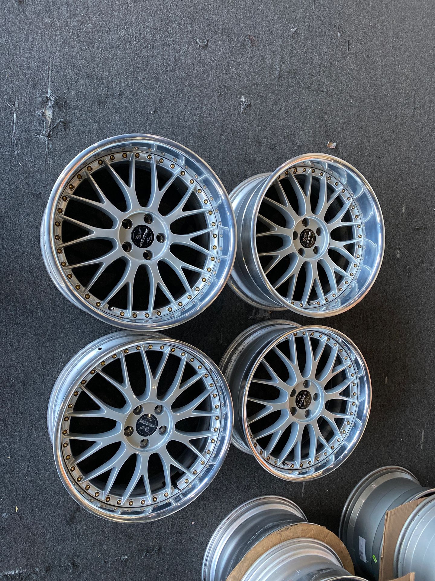 20” AME Enkei Fin real 3 pieces wheels rims 5x114 370Z 350z g37 g35 SSR ...