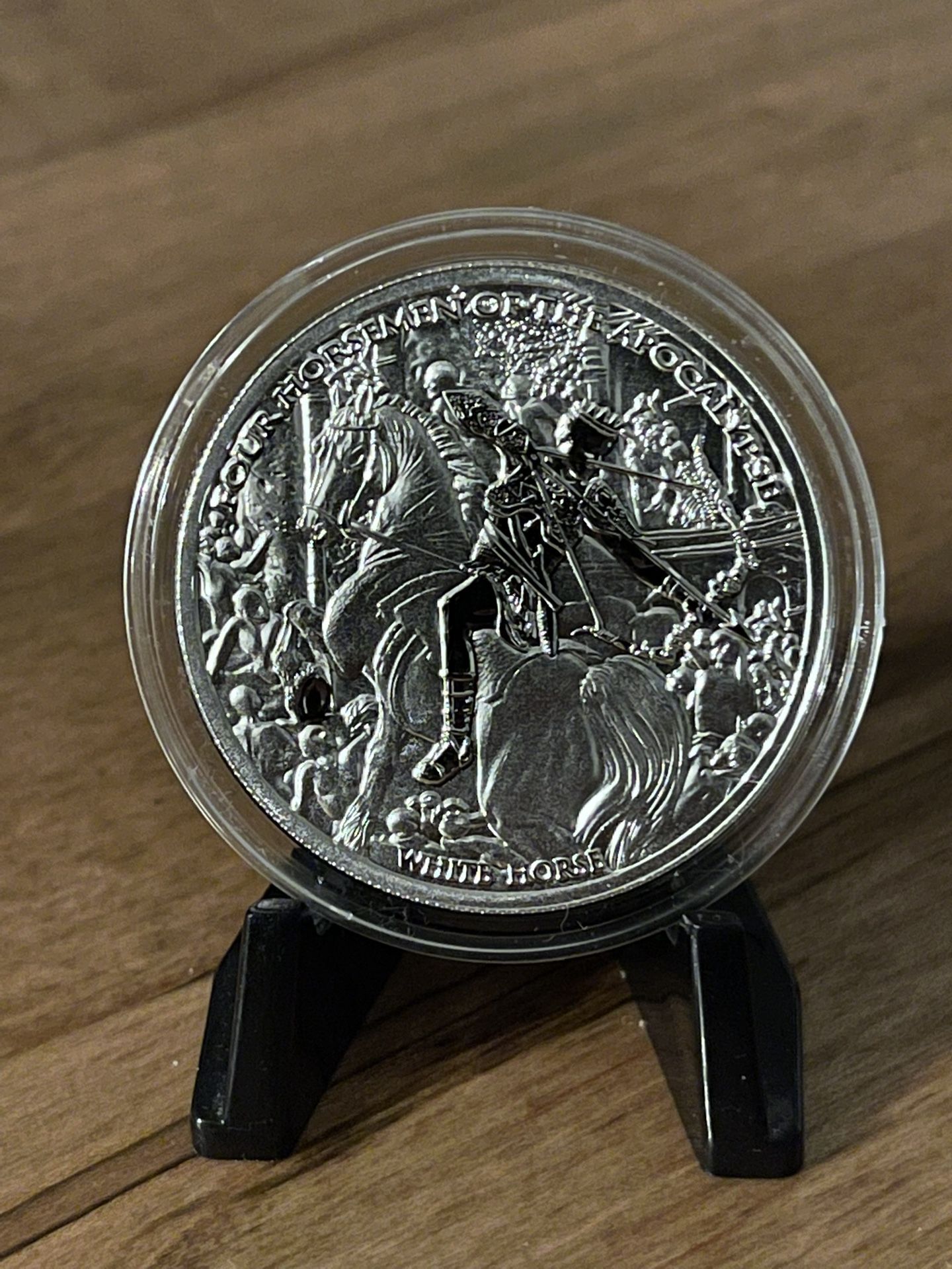 2023 Carpathians Four Horsemen of the Apocalypse White Horse 1oz Silver ...
